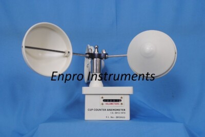 Cup Counter Anemometer With 3 Cup Test Measurement Wind Velocity Meter ...
