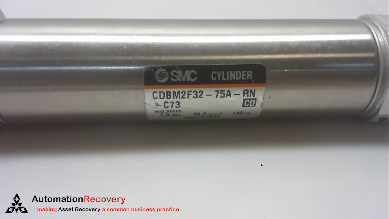 SMC CDBM2F32-75A-RN-C73 CYLINDER 145 PSI 1.0 MPS #262297 for sale ...