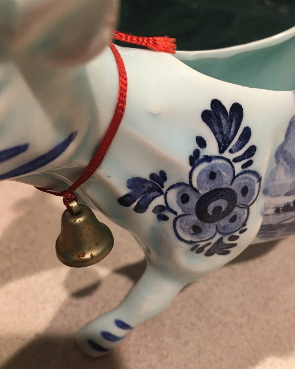 Cow Creamer Delft Windmill Bell