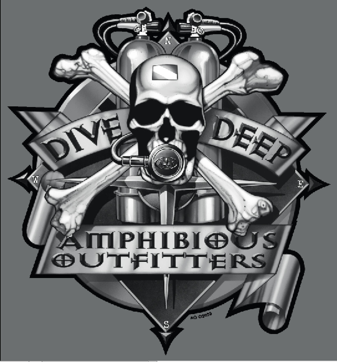 Amphibious Outfitters Logo Amphibious Outfitters Frog Graphic Tee