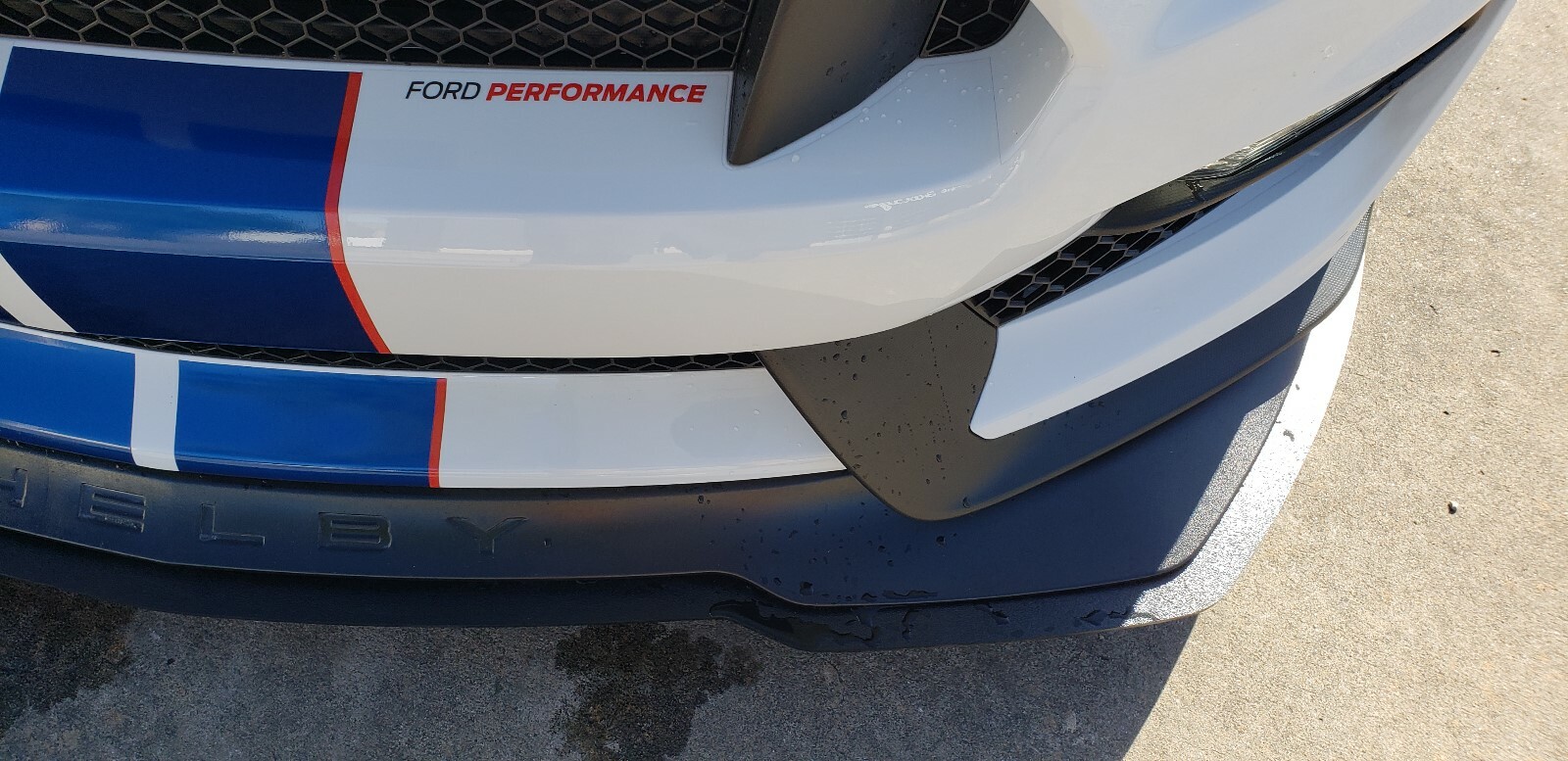 FRONT SPLITTER +(2020 GT500 style) winglets for 2015-2020 MUSTANG ...