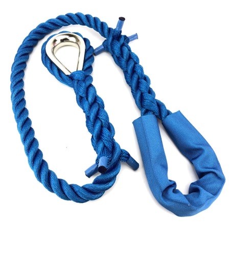 16mm Royal Blue 3 Strand Floating Softline Mooring Rope Strop / Warp x ...