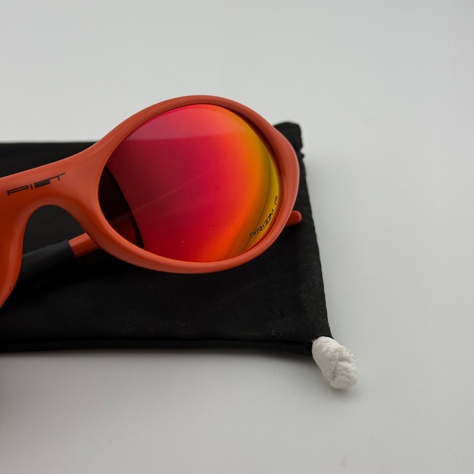 Oakley PIET Eye Jacket Sunglasses Matte Orange w/ Ruby POLARIZED Lenses ...