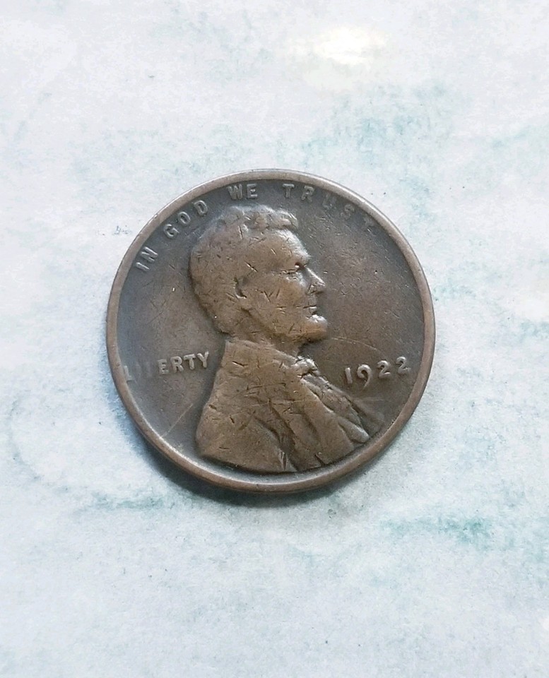 1922 No D Lincoln Wheat Penny Very Fine Condition Strong Reverse ...