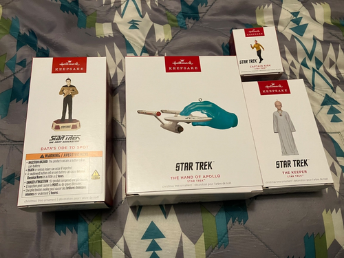 2023 2025 Hallmark Star Trek Next Gen Data Ode to Spot & Hand of Apollo ...