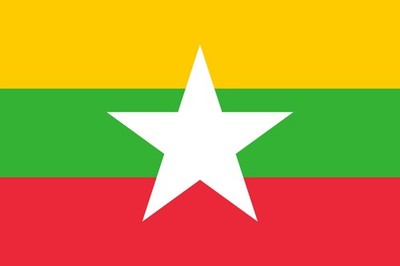 Myanmar flag sticker weatherproof bumper vinyl decal | eBay