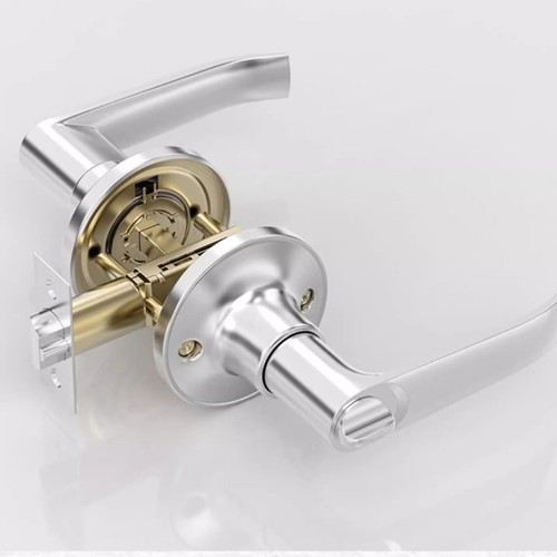 Privacy Door Lock Handle with Coin Card Access and Ergonomic Lever ...