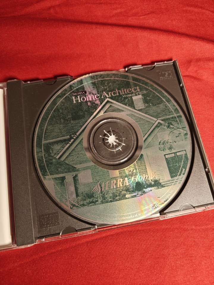 Vintage Sierra Home Architect Visualize In 3-D 1.0 1998 CD Rom Big Box Manual | eBay
