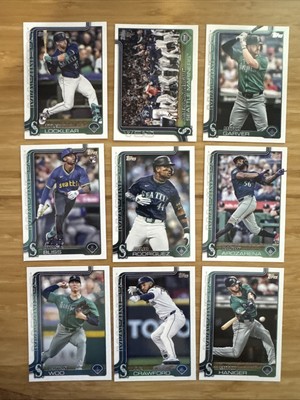 Seattle Mariners 2025 Topps Series 1 (9) Card Lot inc Julio Rodriguez ...