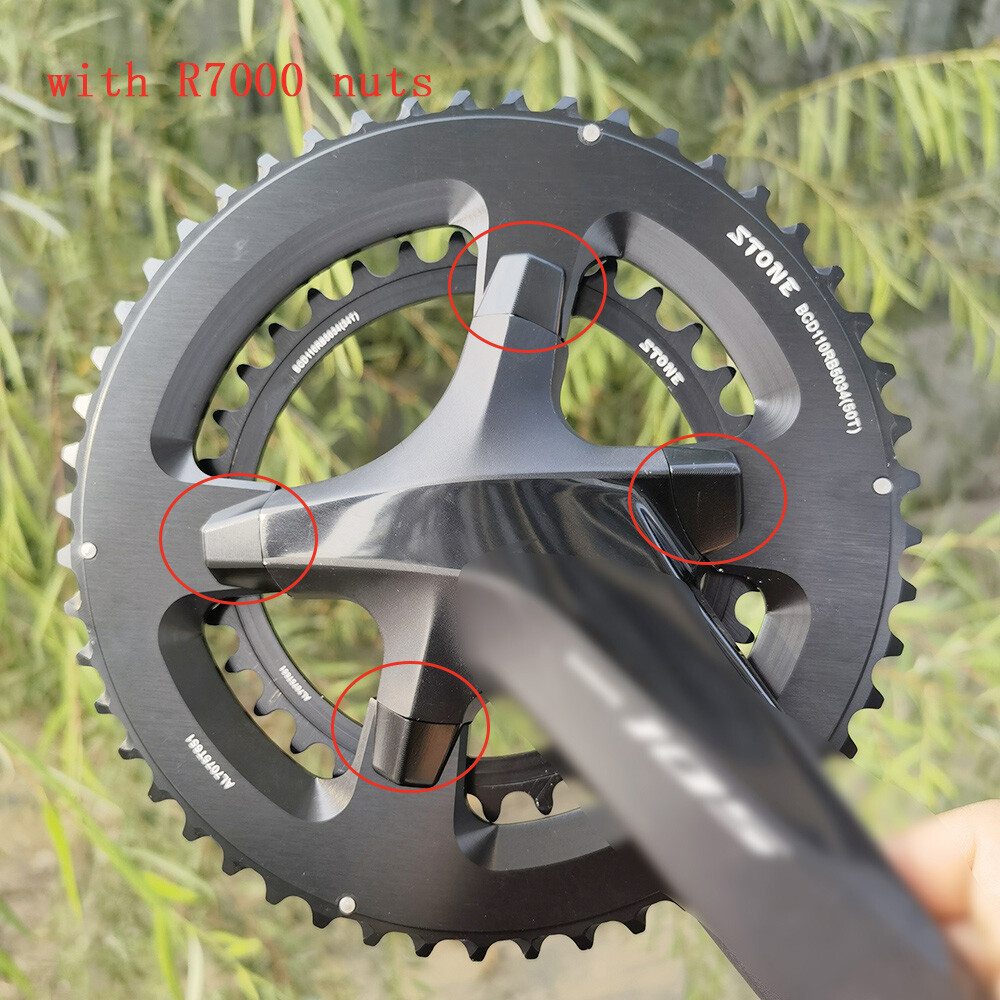 STONE Double Chainring BCD110 4 Arm for SHIMANO R7000 R8000 R9100 Road ...