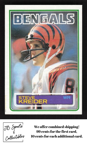 1983 Topps Steve Kreider #238 Cincinnati Bengals | eBay