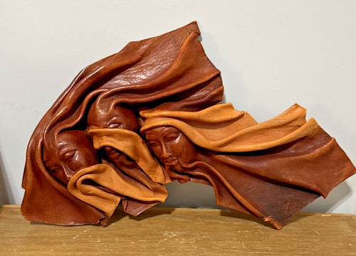 Dominique Domingo Hass Leather Mask Original Art Signed See Speak Hear ...