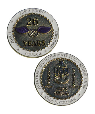 US Navy 26 Years Fuels Finest Challenge Coin | eBay