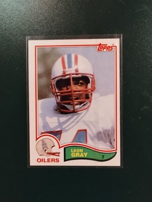 1982 Leon Gray Oilers Topps Card 99 Free Shipping | eBay