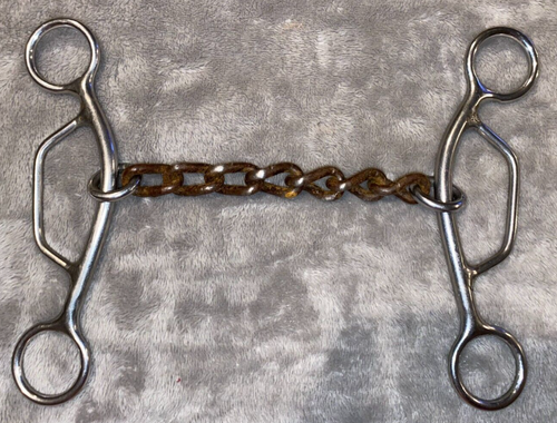 REINSMAN #331 GAG ACTION ROSIE LARGE CHAIN LOW LEVERAGE WESTERN BIT | eBay