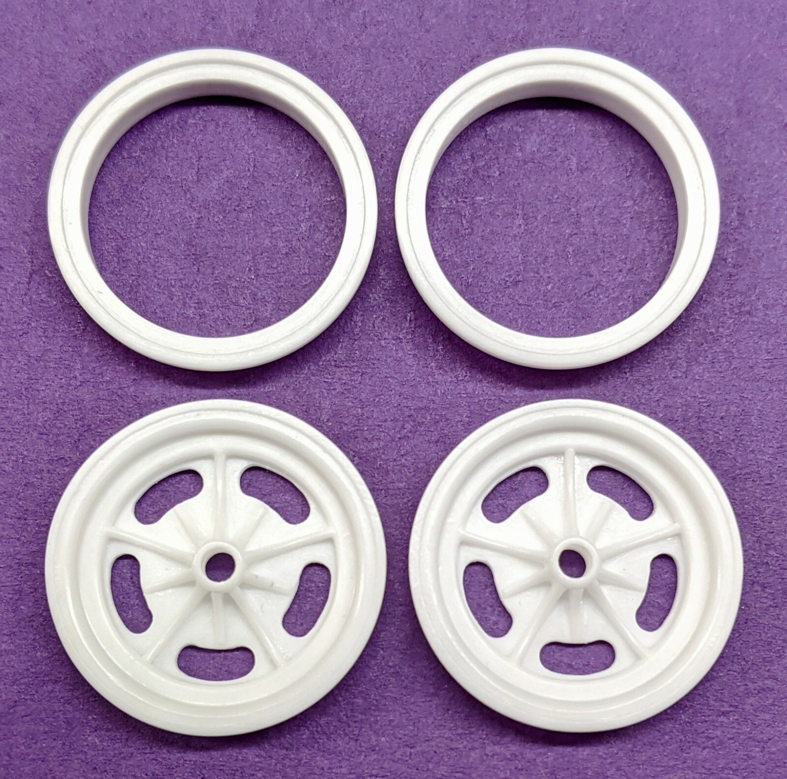 Resin 1/16 Scale Halibrand Sprint Funny Car Front Wheels - Fit Atlantis ...