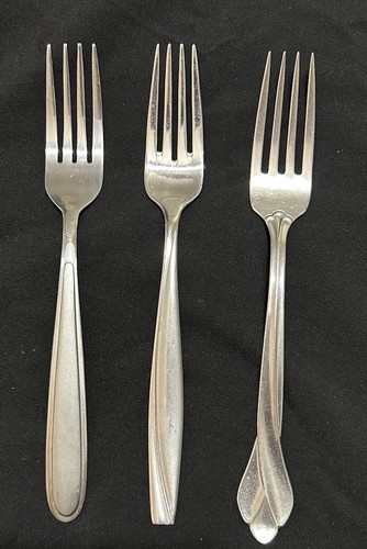 Lot Of 3 Oneida Dinner Forks Tribeca Camlynn Peninsula 7.5” Assortment ...