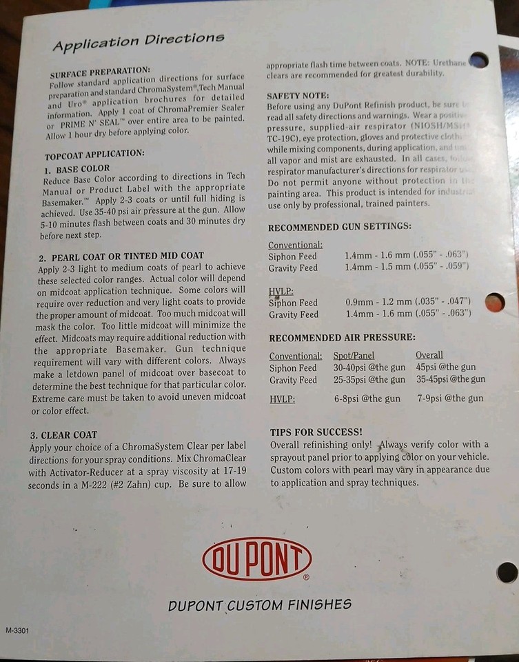 DUPONT KANDY 2'S, 3'S, 4'S COLOR CHIP BOOK/BROCHURE 54 CHIPS | eBay