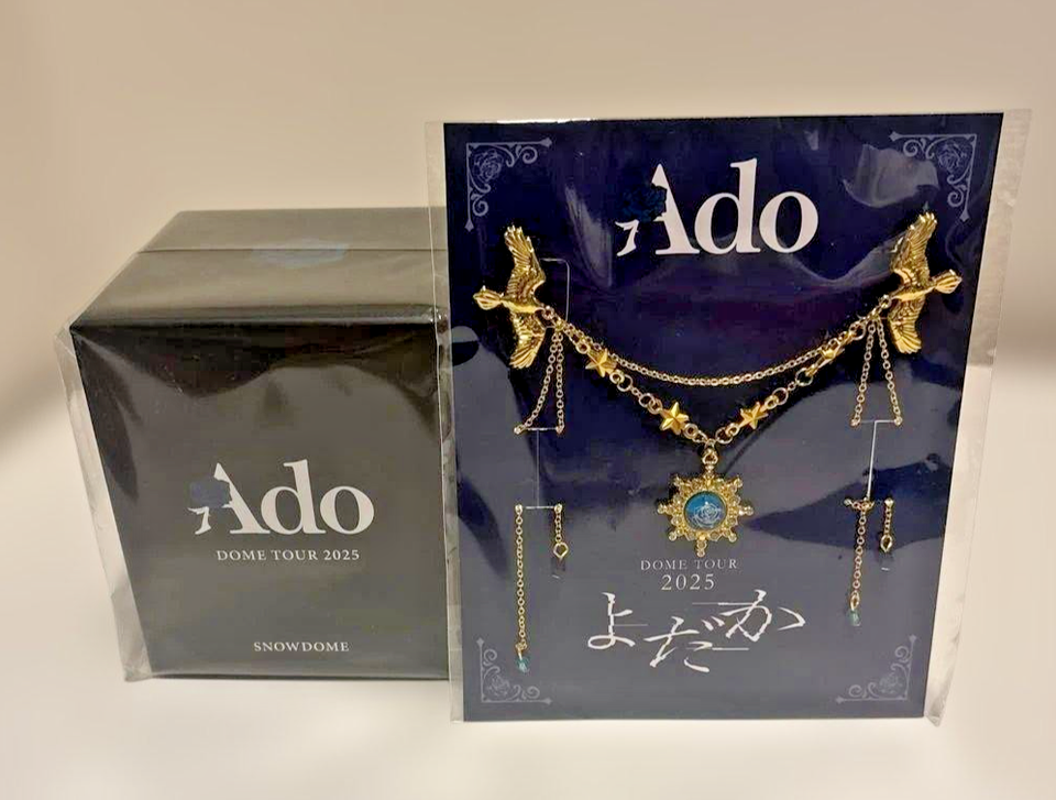 Ado DOME TOUR 2025 VIP Bonus Brooch & Snow globe Set of 2 YODAKA Japan ...
