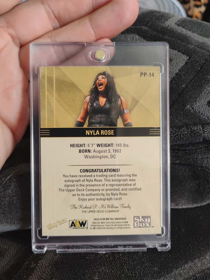2022 Nyla Rose AEW All Elite Wrestling - Skybox Star Sapphires #PP-14 ...