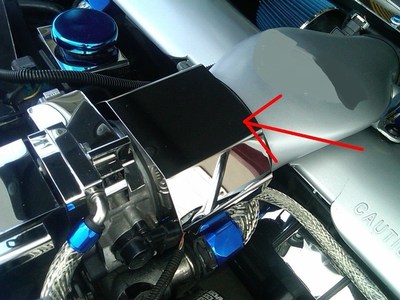 Corvette C5 1997-2004 Stainless AIR INTAKE COUPLER COVER engine chrome ...