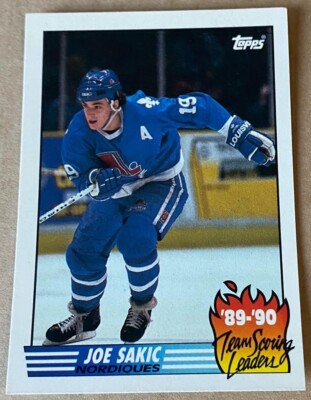 JOE SAKIC HOF 1990-91 TOPPS TEAM SCORING LEADERS Card #14 NM-MT ...
