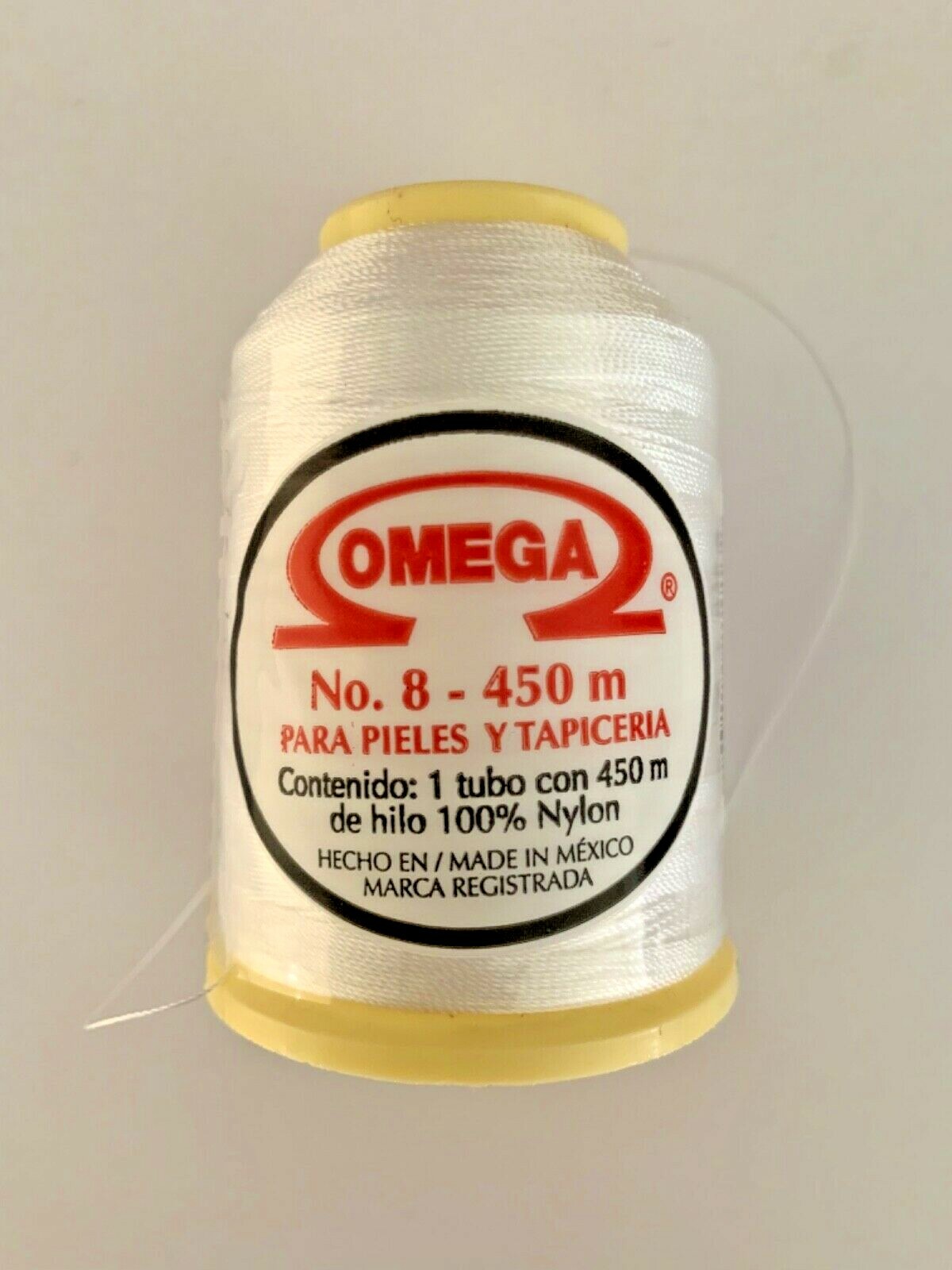 Hilo Omega #8 100%Nylon-450m-492 yards*NEW COLORS pieles/tapiceria ...