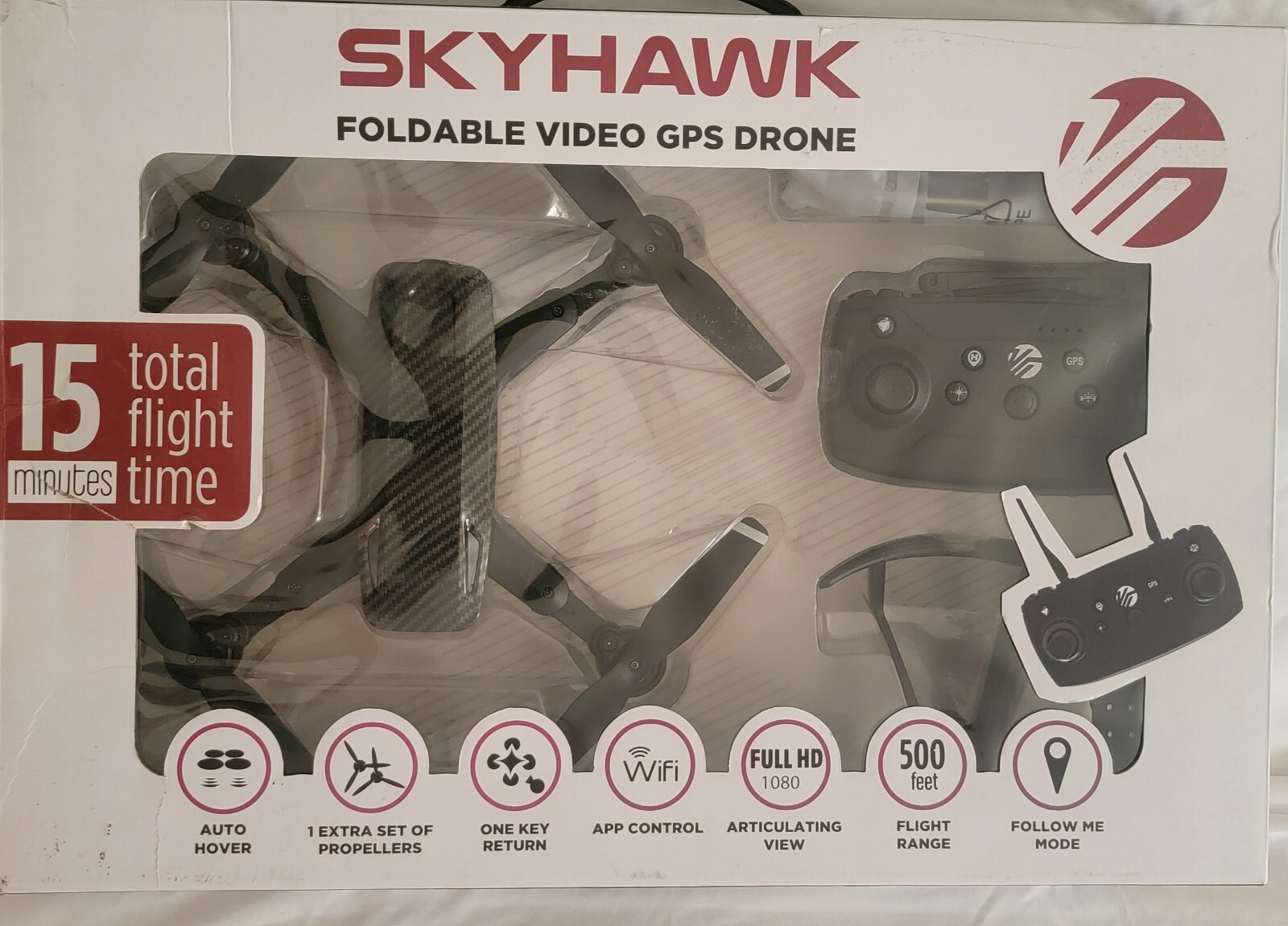 Skyhawk Foldable Video GPS Drone With Guard Rails 21331094551 | eBay