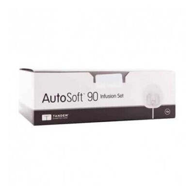 AutoSoft 90 Infusion Set (10x) T Lock 9mm 60cm Tandem Diabetes Care exp ...