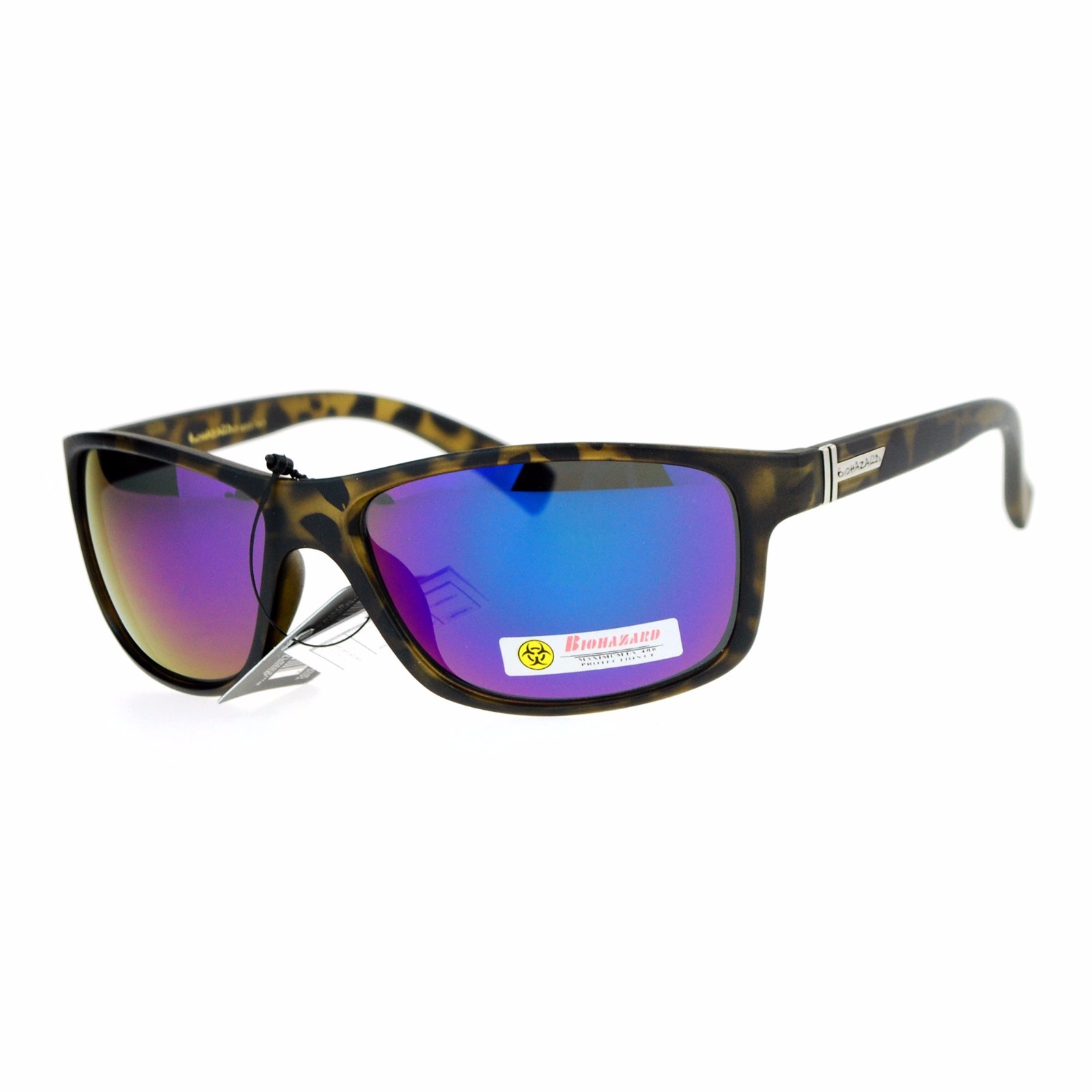 Biohazard Sunglasses Mens Fashion Oval Rectangular Sporty Shades UV 400 ...