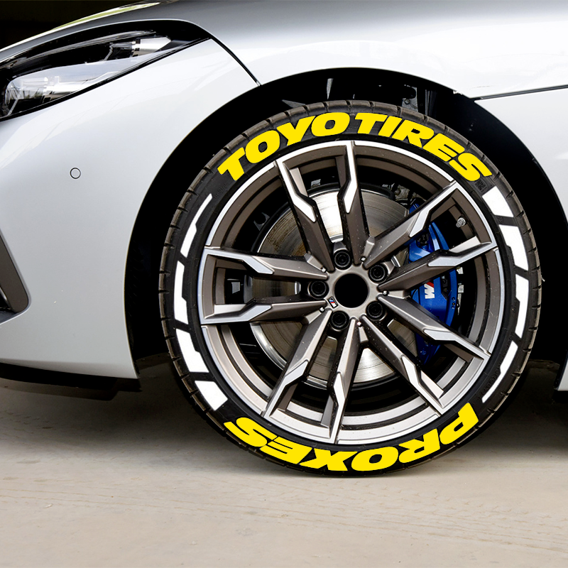 Permanent Tire Lettering Toyo Tires Proxes Sticker - Strips Tire Decals ...