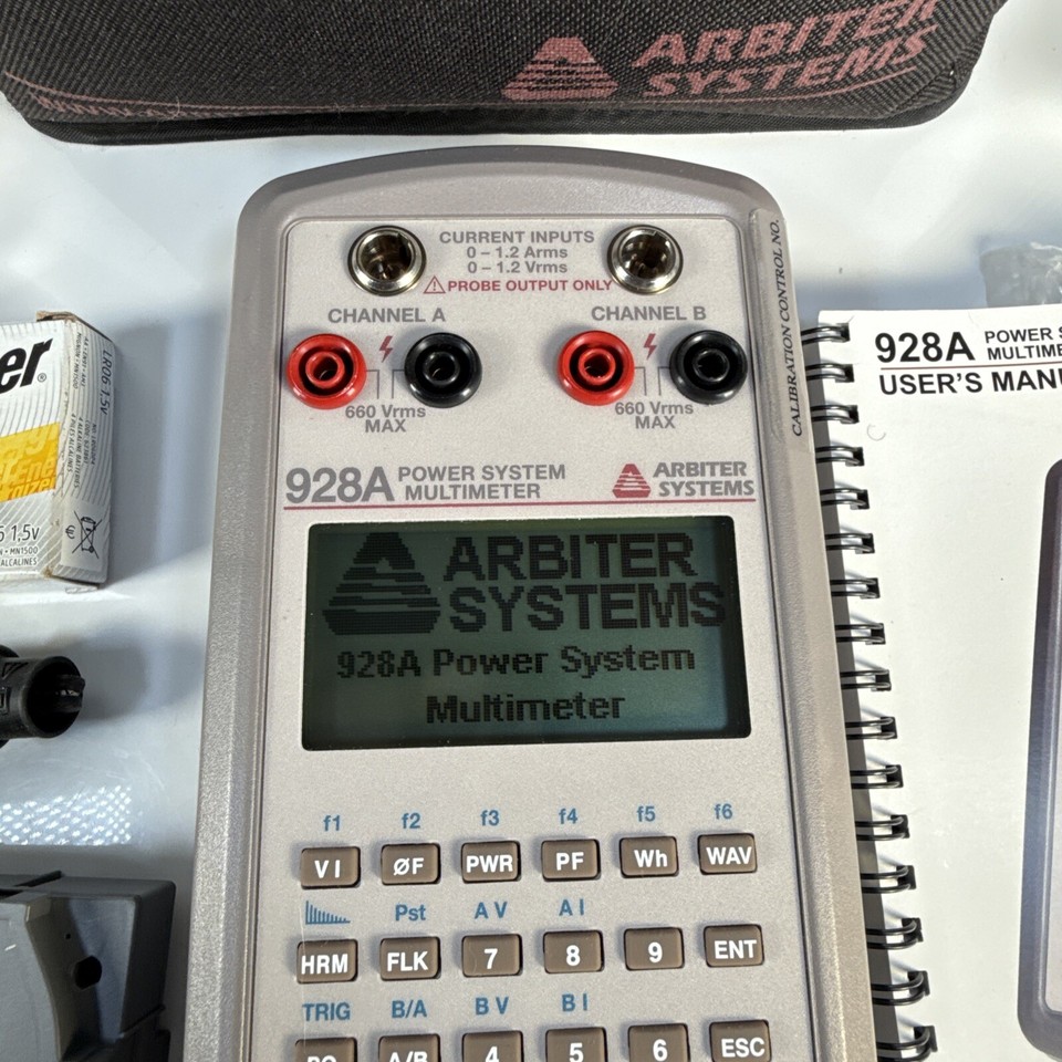 Arbiter Systems 928A Power System Multimeter With Accessories Tested ...
