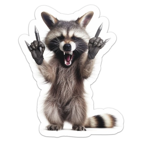 Funny Rocking Raccoon Sticker Vinyl Car Bumper Decal | eBay