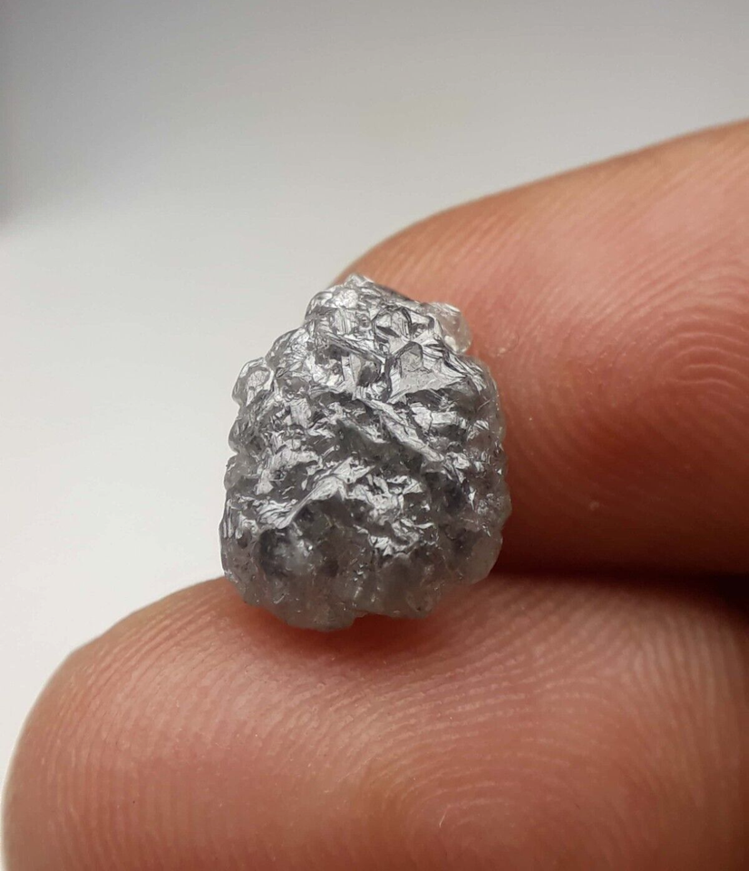 3.45 Ct,Natural Rough Diamond Grey Rough Diamond Uncut Raw Rough ...