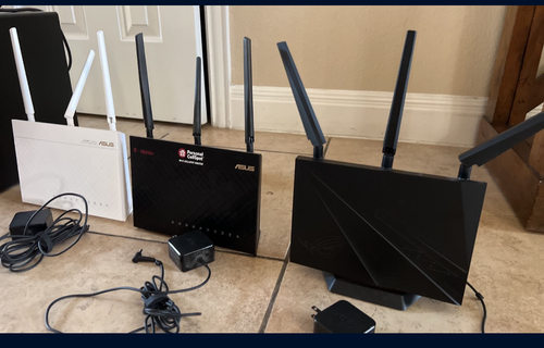 3 Gaming WiFi Gigabit FAST Routers ASUS MESH ac2900 Dual Band rt-ac68u ...