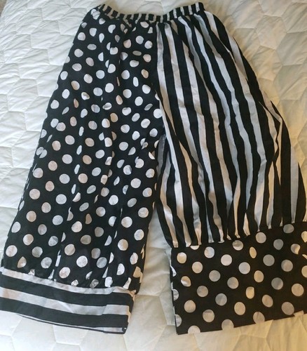 Simply Vanite Art Wear Pants Bloomers Clown Black White Polka Dot ...