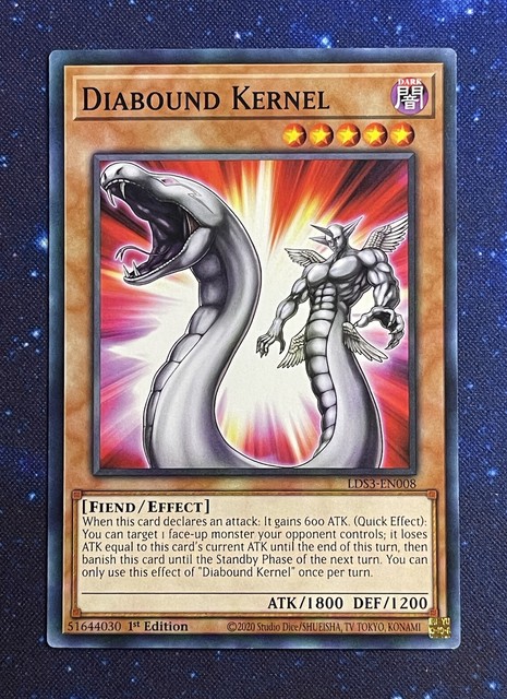 Yu-Gi-Oh! TCG Diabound Kernel Legendary Duelists: Season 3 LDS3-EN008 ...