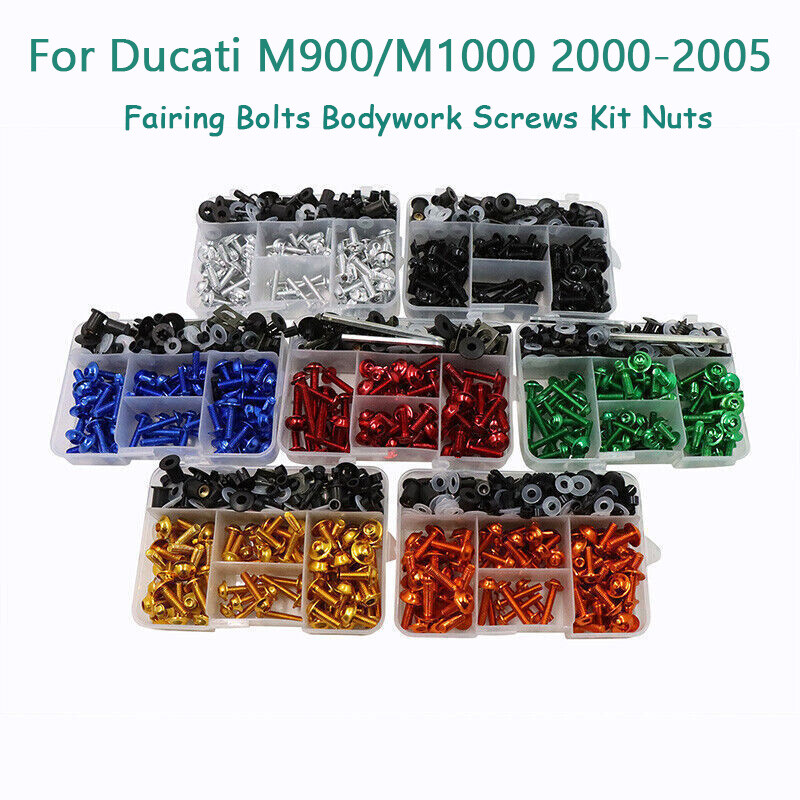 Fairing Bolts Bodywork Screws Kit Nuts For Ducati M900/M1000 2000-2005 ...