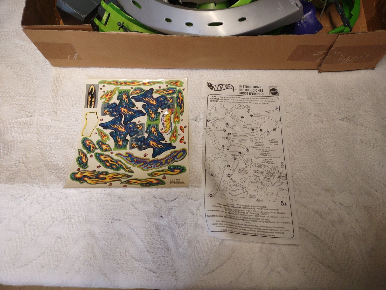 2001 Hot Wheels Octoblast Motorized Track Set See Description for sale ...