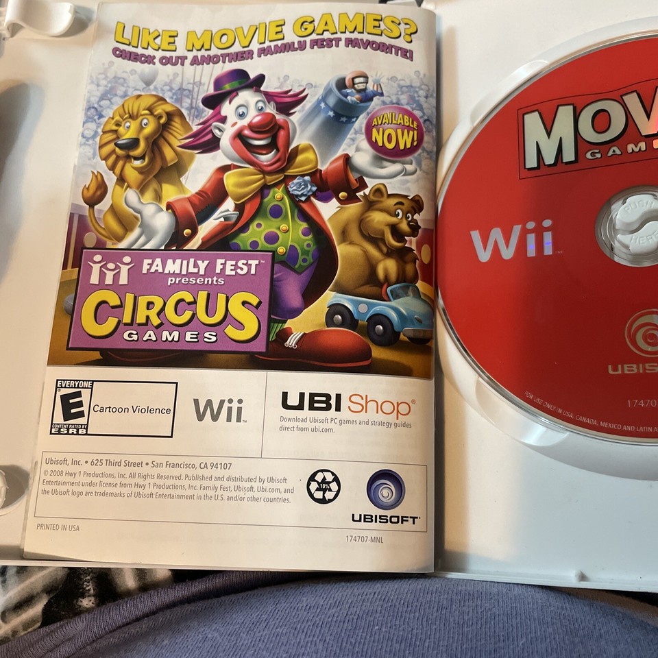 Nintendo Wii Movie Games 20 Party Blockbusters Ubisoft | eBay