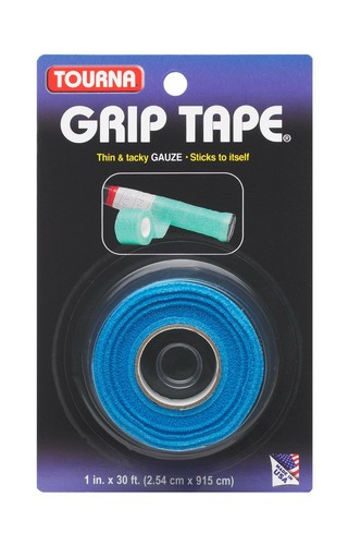 Tourna Multi Purpose Sticky Grip Tape Blue Gauze Sports Tennis Racket ...
