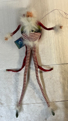 RARE Dept. 56 Christmas Eve Santa Claus Long Legs 23" Whimsical ...