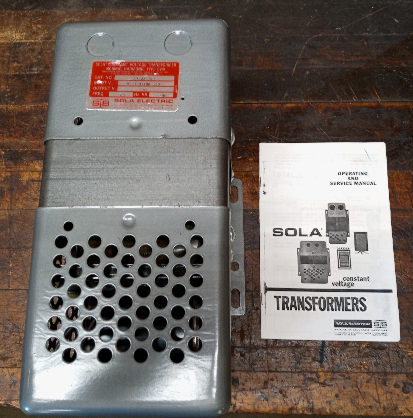 Sola 20-22-150 Constant Voltage Transformer, New Old Stock | eBay