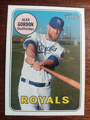 2018 Topps Heritage 386 Alex Gordon | eBay