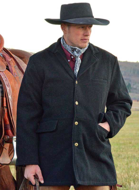 Wyoming Traders Mens 100% Wool Cowboy Western Ranch Wear Frock Coat | eBay