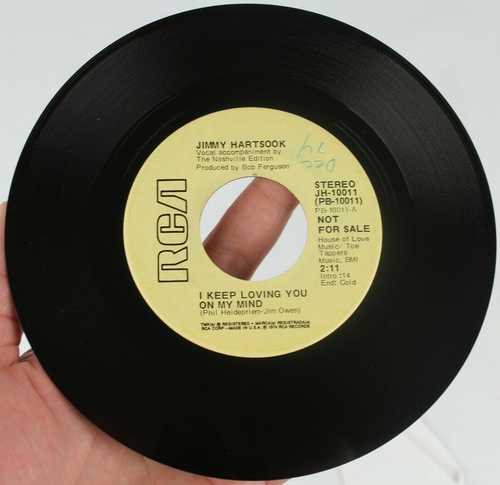 JIMMY HARTSOOK I KEEP LOVE YOU ON MY MIND WITH MONO PROMO 45 7" VINYL ...