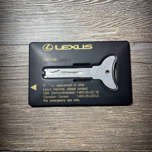 Lexus Flat Key Card - Emergency Use Key - 48804 | eBay