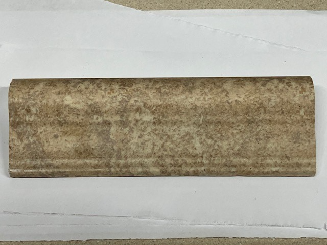 Lot 2" x 6" Chal-Ice Gold Chair Rail Molding Tile (4 pieces) see ...