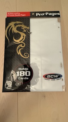 10ct BCW Side Loading 18 Pocket Pro Pages - Holds 180 Trading & Gaming ...