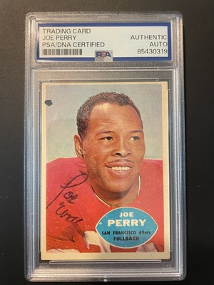 Joe Perry signed 1960 Topps Card Autograph Football Hall of Fame SF ...